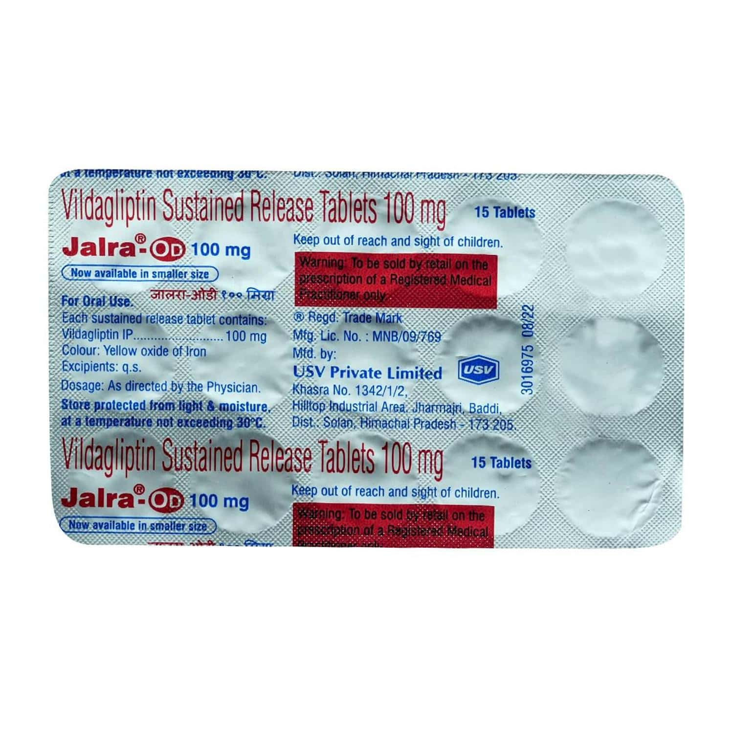 Jalra-OD 100mg Tablet: Uses, Side Effects, Price, Dosage & More Info ...