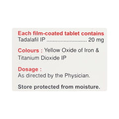 Tadafil 20 Tablet: Uses, Side Effects, Price, Dosage & More Info ...