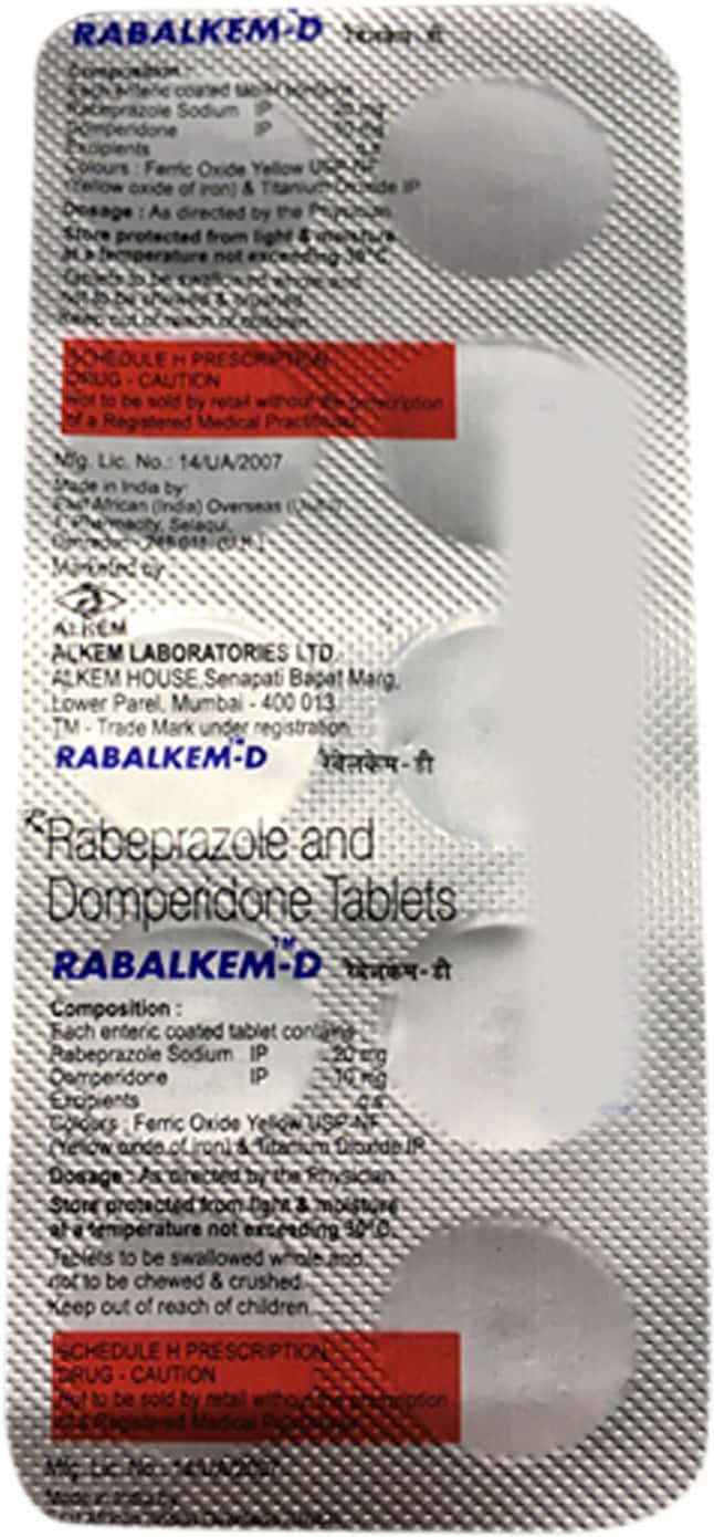 Rabalkem D Strip Of 10 Tablets: Uses, Side Effects, Price & Dosage ...