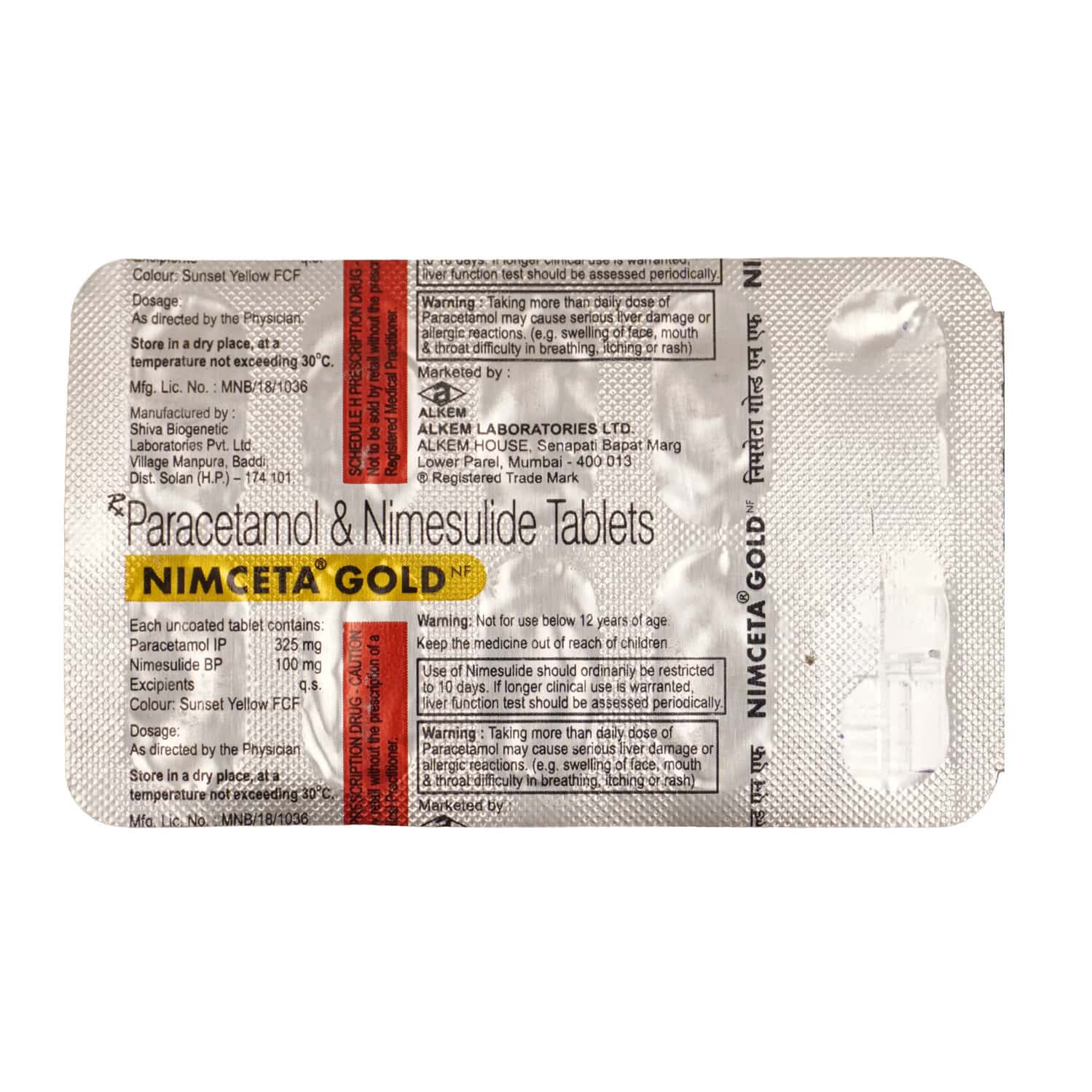 Nimceta Gold Nf Strip Of 10 Tablets: Uses, Side Effects, Price & Dosage ...