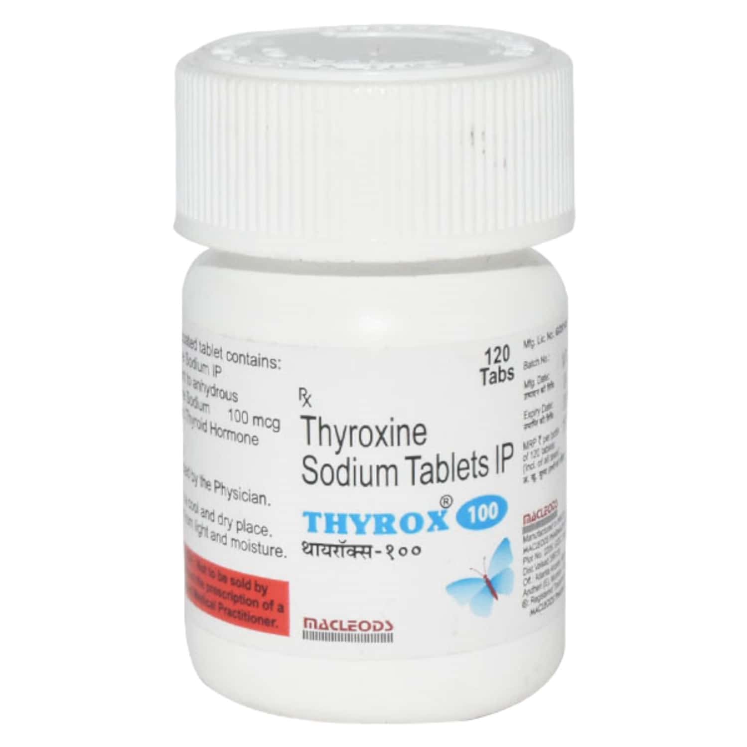 Thyrox 100 MCG Tablet (120): Uses, Side Effects, Price & Dosage | PharmEasy