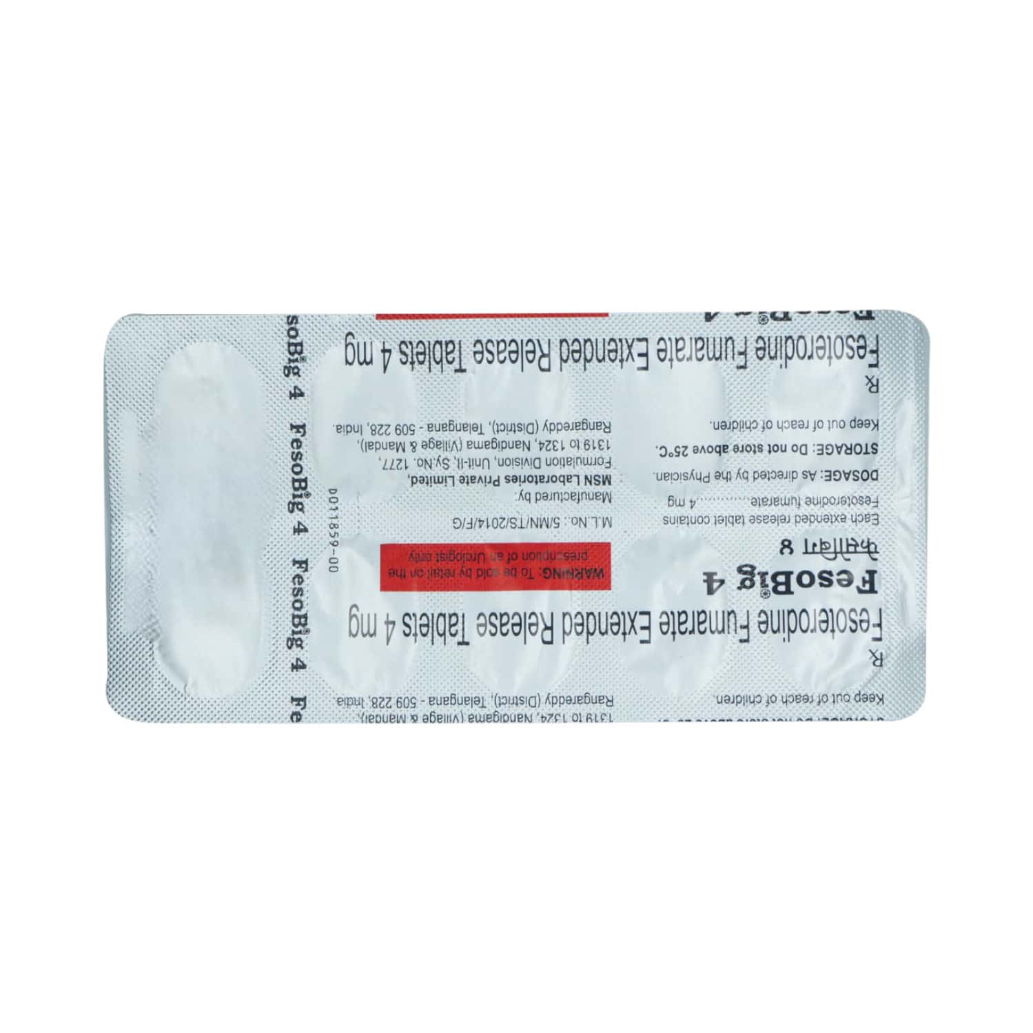 Fesobig 4 MG Tablet (10): Uses, Side Effects, Price & Dosage | PharmEasy