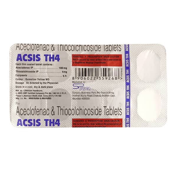 Acsis Th 4mg Strip Of 10 Tablets: Uses, Side Effects, Price & Dosage ...