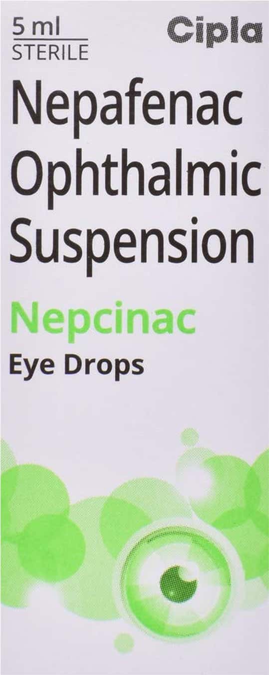 Nepcinac 0.1 %W/V Eye Drop (5): Uses, Side Effects, Price & Dosage ...