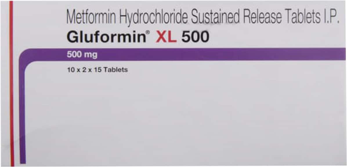 Gluformin 500 MG Tablet (15): Uses, Side Effects, Price & Dosage ...