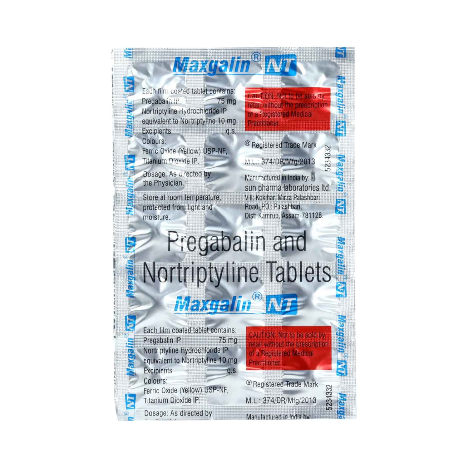 Maxgalin Nt Strip Of 15 Tablets: Uses, Side Effects, Price & Dosage ...