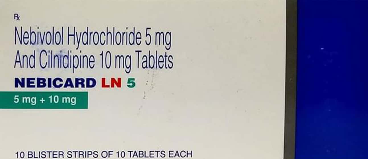 Nebicard Ln 5mg Strip Of 10 Tablets: Uses, Side Effects, Price & Dosage ...