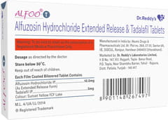 Alfoo T 10/5mg Strip Of 10 Tablets: Uses, Side Effects, Price & Dosage ...