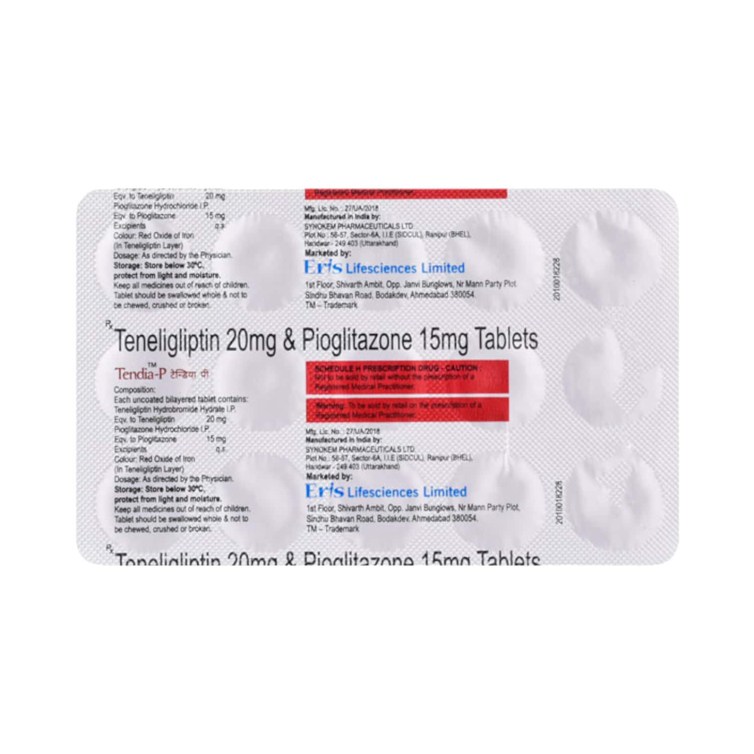 Buy Tendia P Strip Of 15 Tablets Online & Save Up to 24% at PharmEasy