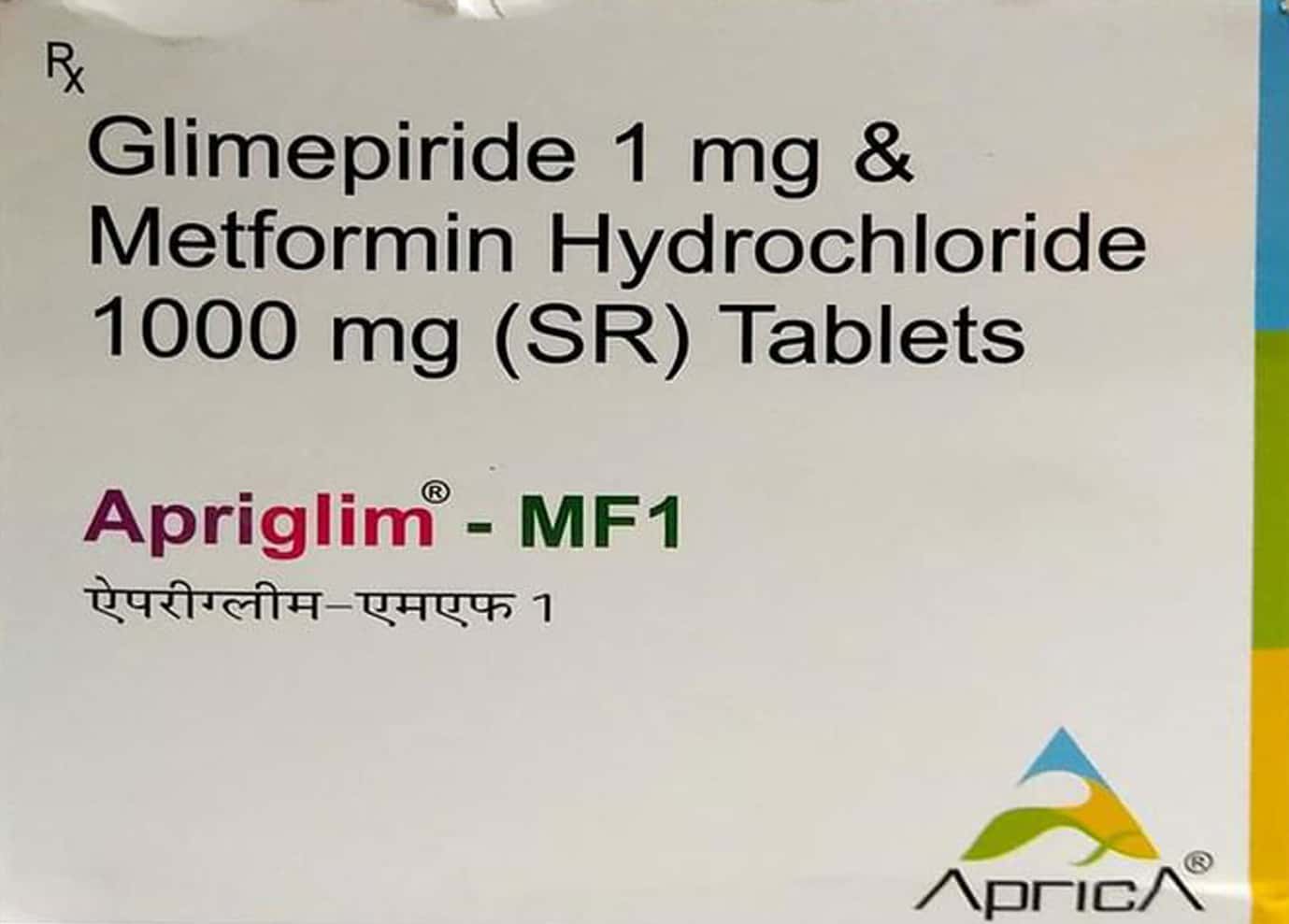 Apriglim Mf 1mg Strip Of 15 Tablets: Uses, Side Effects, Price & Dosage ...