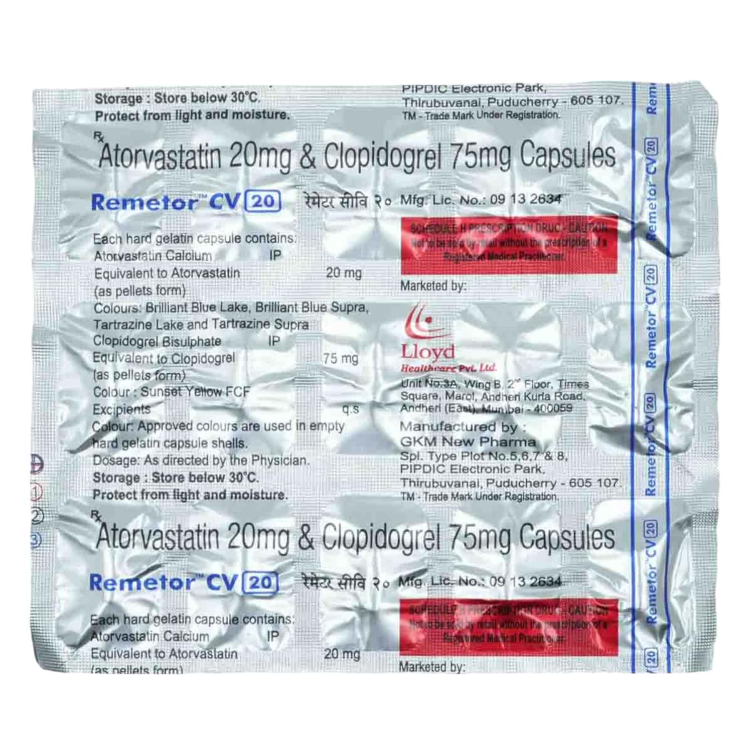 Remetor Cv 20mg Strip Of 15 Capsules: Uses, Side Effects, Price ...